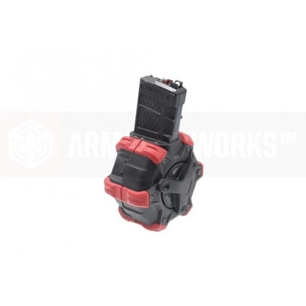 Armorer Works Custom Adaptive Drum Magazine -Red - AR Series | Ammo Hive